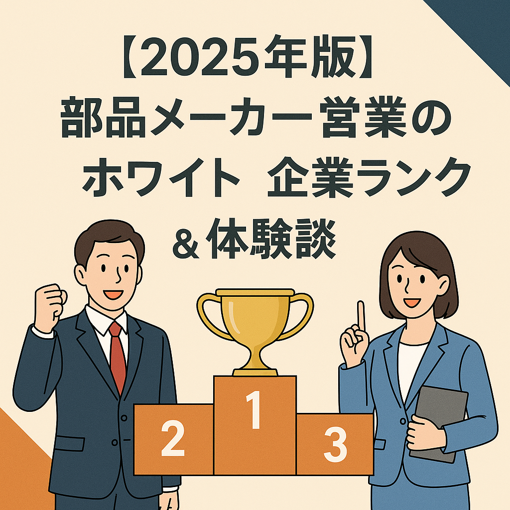 【2025年版】部品メーカー営業のホワイト企業ランキングTOP10｜現役社員が本音解説 | kengo blog
